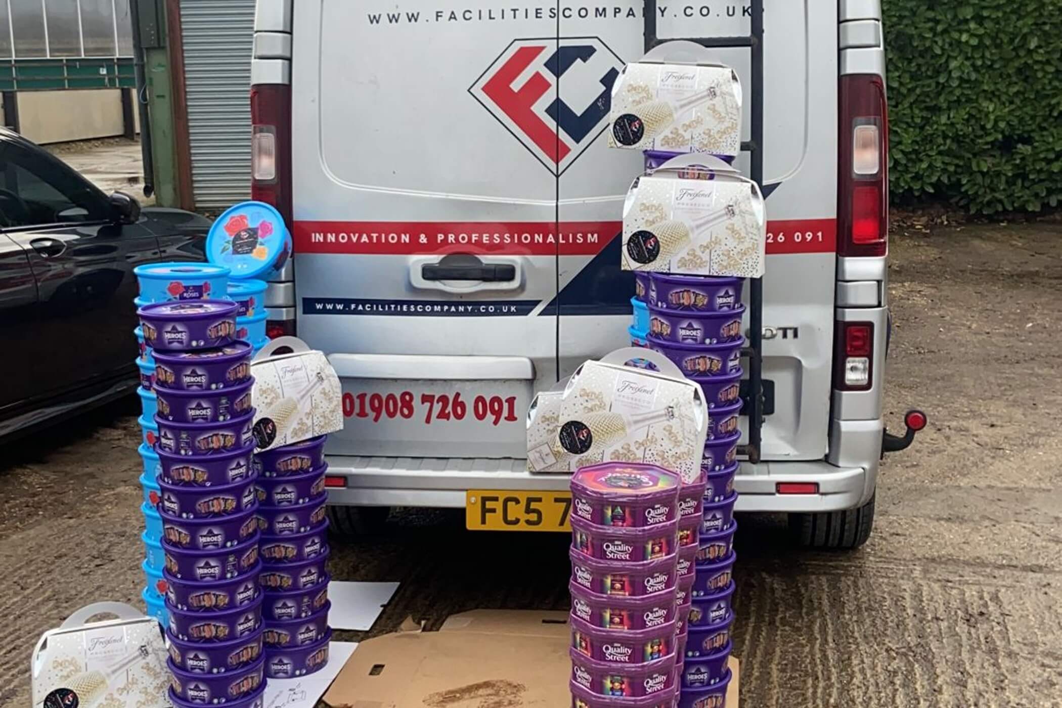 We Delivered Chocolates To Our Clients & Staff!